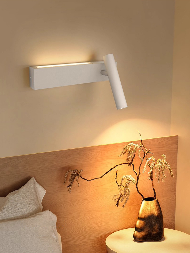 Best 6W COB LED Wall Lamp Swivel Direction Spotlight Bedroom Bedside ...