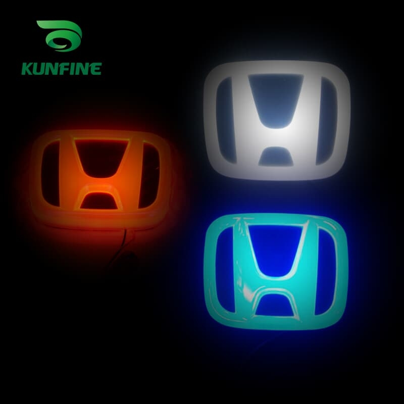 5D Car LED Badge Light Car LED Emblem Light For HONDA FIT Logo Size 9cm ...