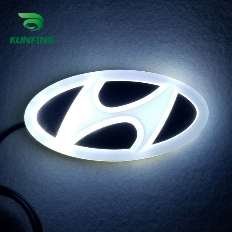 5D Car LED Badge Light Car LED Emblem Light For HYUNDAI TUCSON Front ...