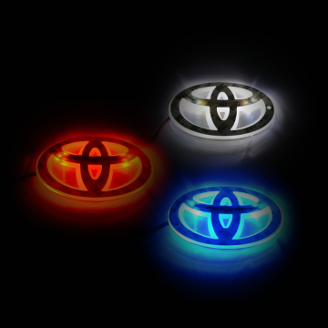 5D Car LED Badge Light for Toyota Highlander Car LED Toyota Emblem ...