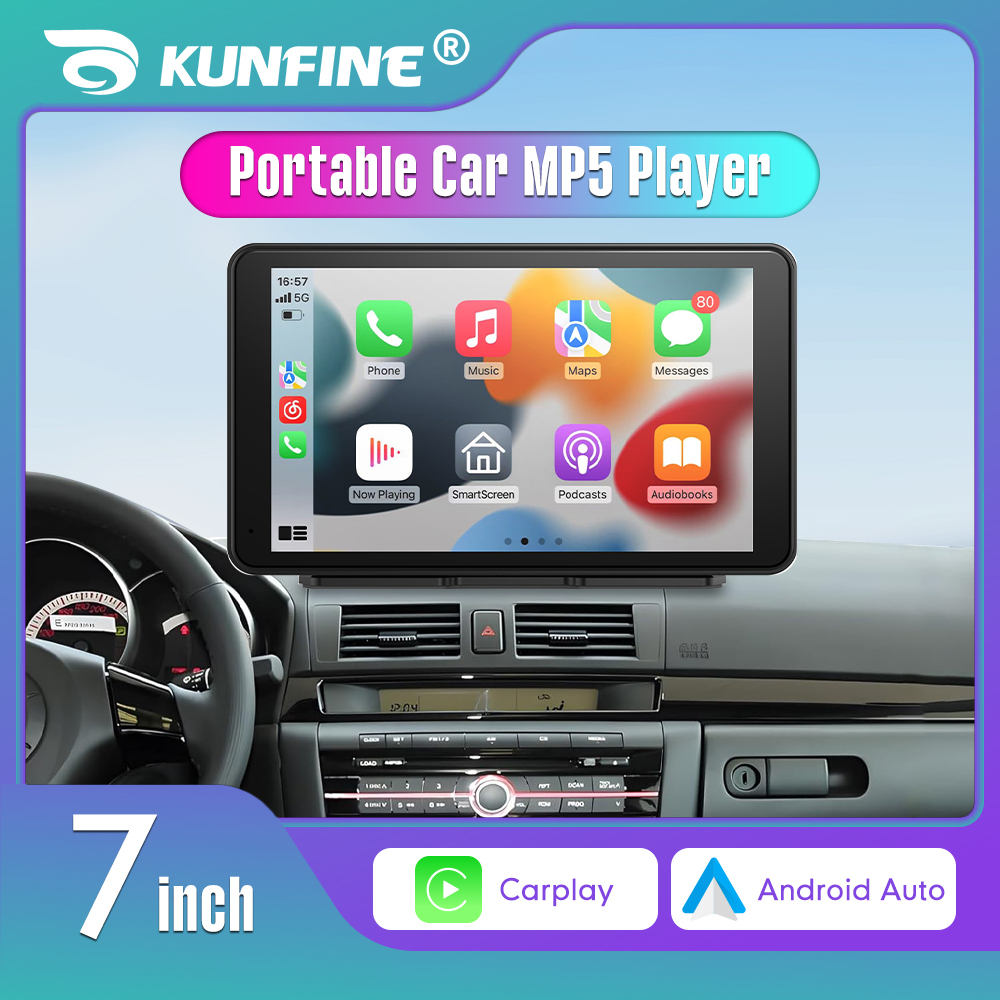 Apple Car Play 7" Wireless CarPlay Screen For Car - HD Portable Touch ...