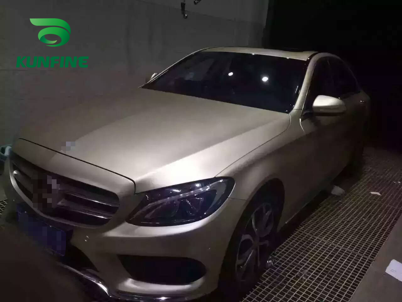 Car Styling Wrap Matt Ice Champagne Gold Car Vinyl film Body Sticker ...