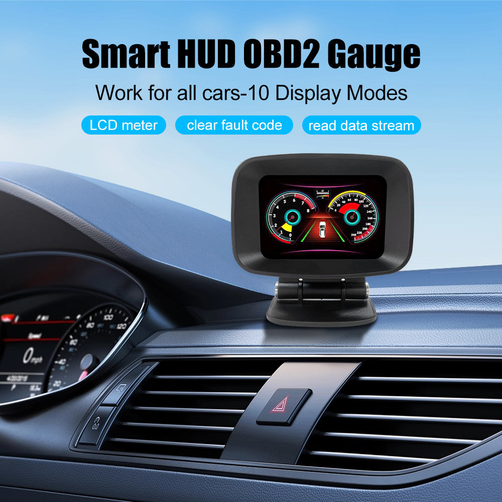 Ktuner V2 OBD2 Heads Up Display Navigation For Car OBD2 & GPS Dual ...