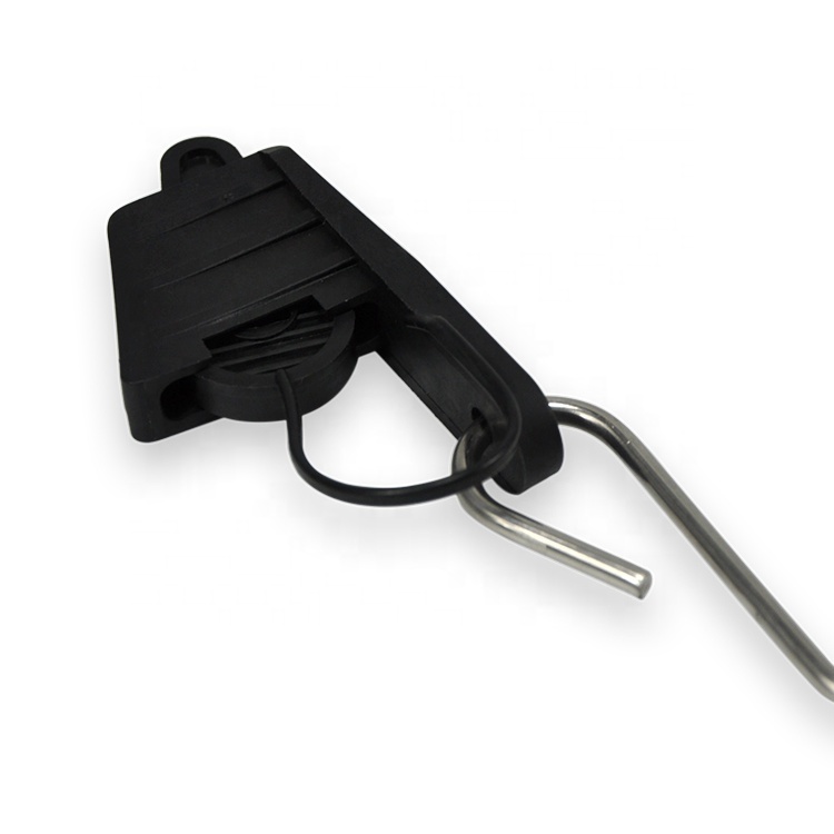 FTTH Fiber Optic Drop Cable Clamps Metal Plastic Drop Wire Clamp with S ...