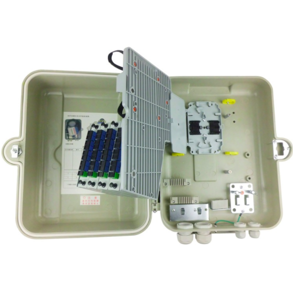 TW-WMCB-32B Outdoor 1x32 LGX Splitter Box Wall Mounted Pole Mounted SMC ...