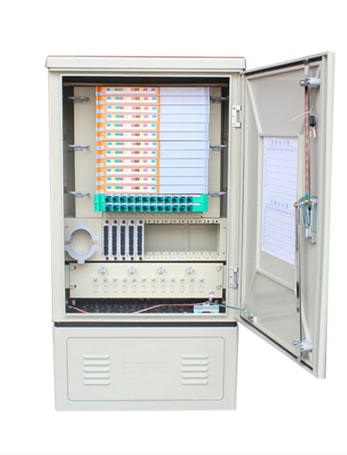 TW-CBSMC-144C 144 Cores Floor Mounted SMC Fiber Optic Cabinet FDH Fiber ...