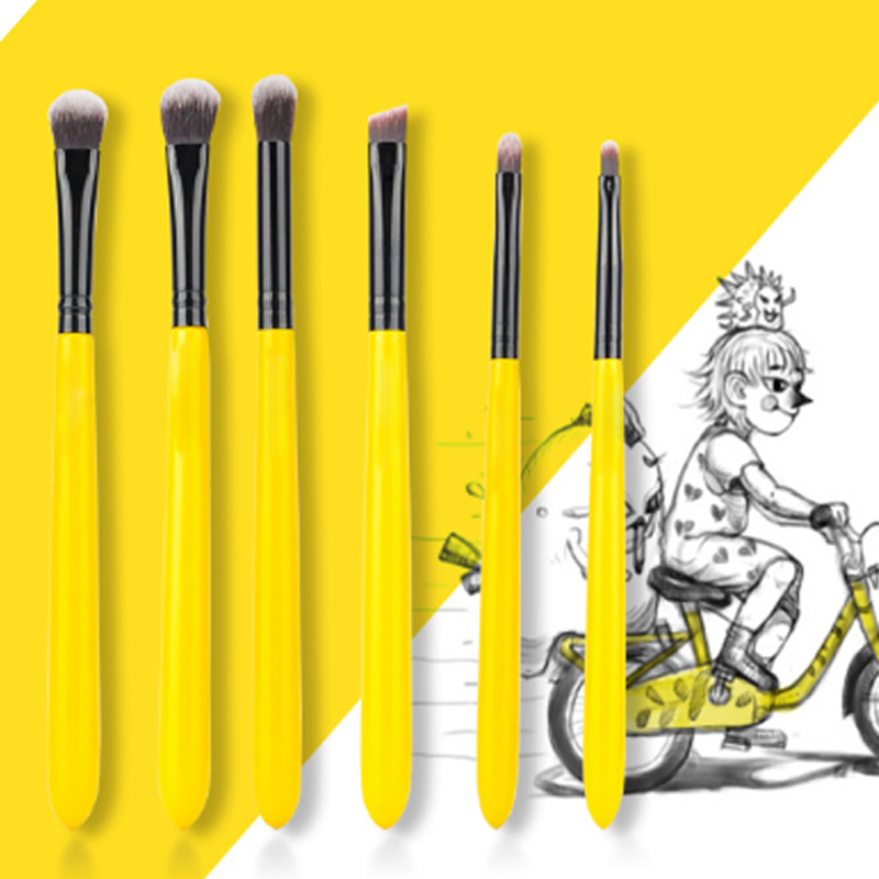 Best factory wholesale 12pcs yellow Makeup Brush cover Set Makeup Face ...