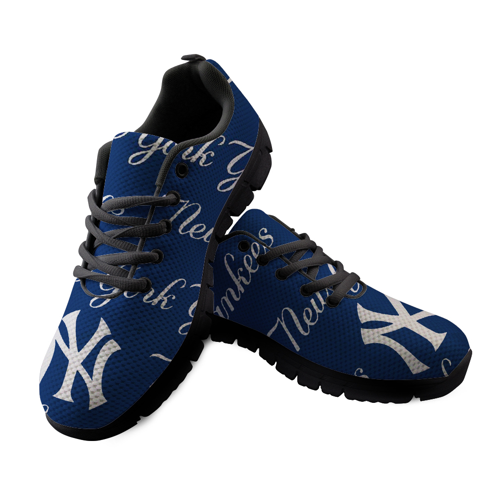 New York Yankees Custom 3D Print Running Sneakers MLB Baseball Fans ...