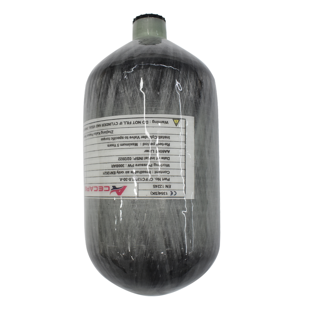 TUXING 4500PSI 300Bar 30MPA 2L Mini-Carbon Fiber Tank PCP Air Tank ...