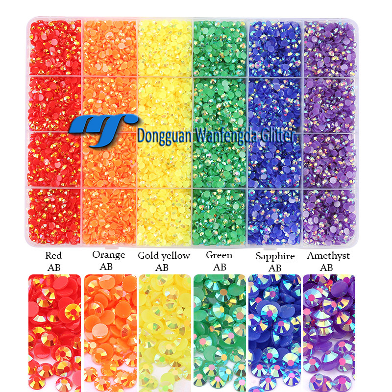 Resin Crystal Rhinestones AB