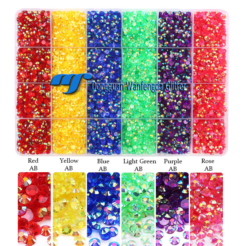Resin Crystal Rhinestones AB