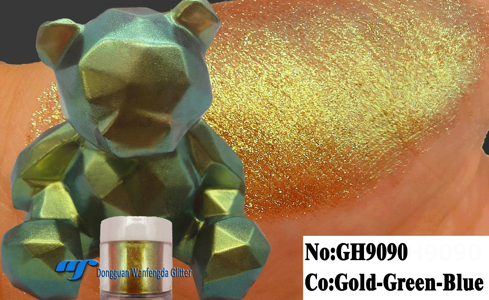 Color shifting mica powder 9 colors