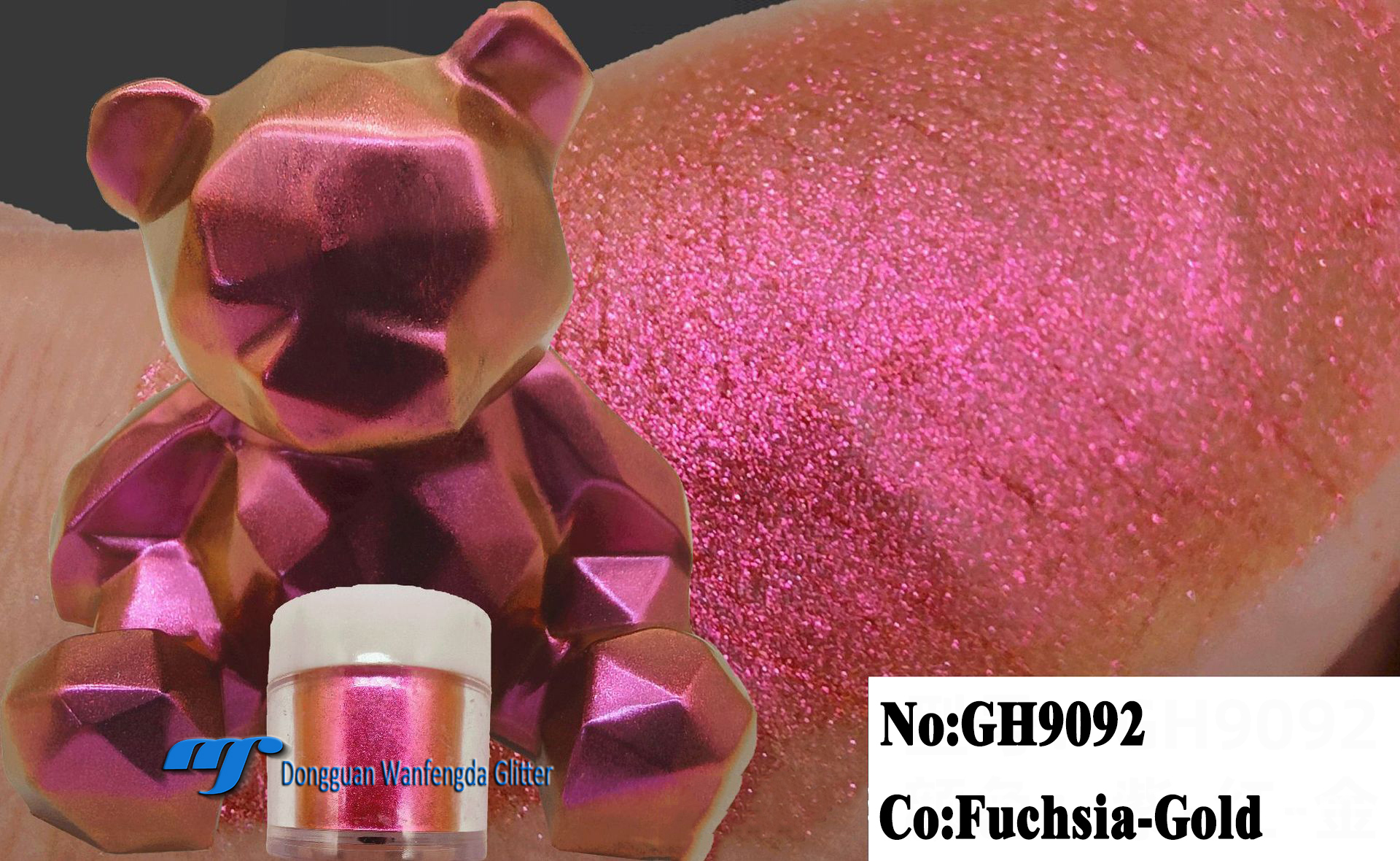 Color shifting mica powder 9 colors