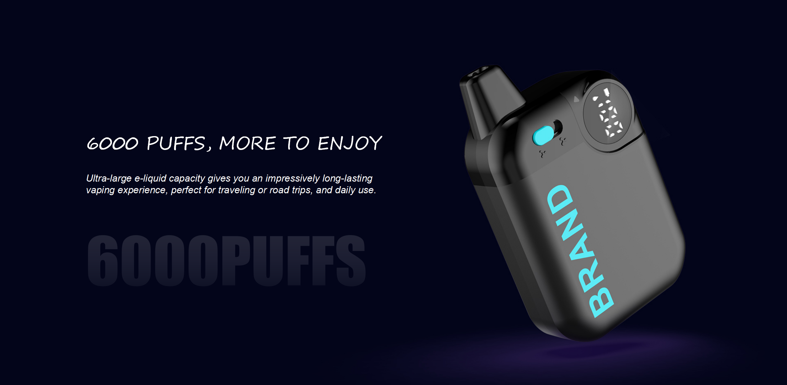 VEPATO CALLME 6000puffs disposable vape device with a smart LED display