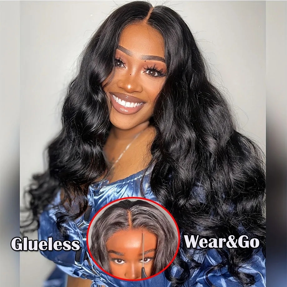 BIG SALES Wear Go Glueless Wig Body Wave Hair 6x4 Transparent Lace Wig ...