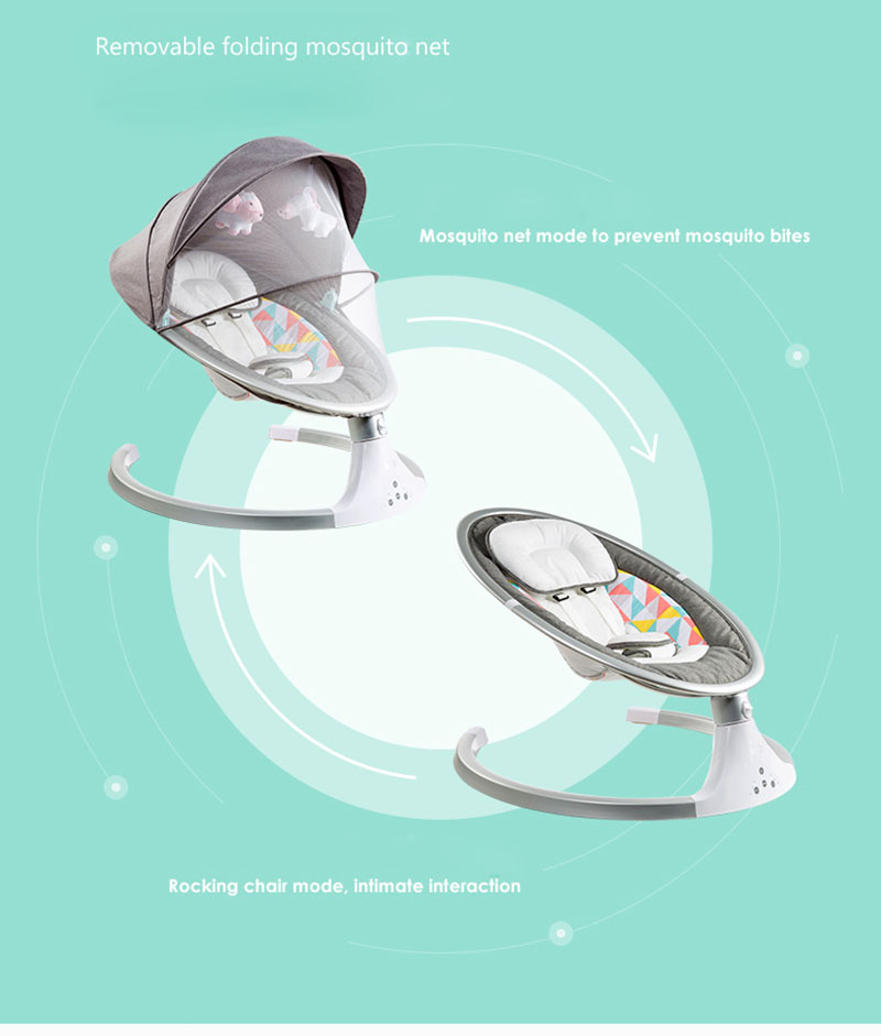 2018 new remote control baby electric bouncer with blue tooth /usb ...