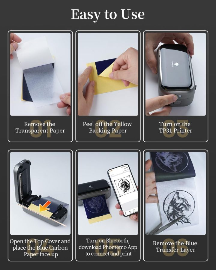 carbon tattoo printer