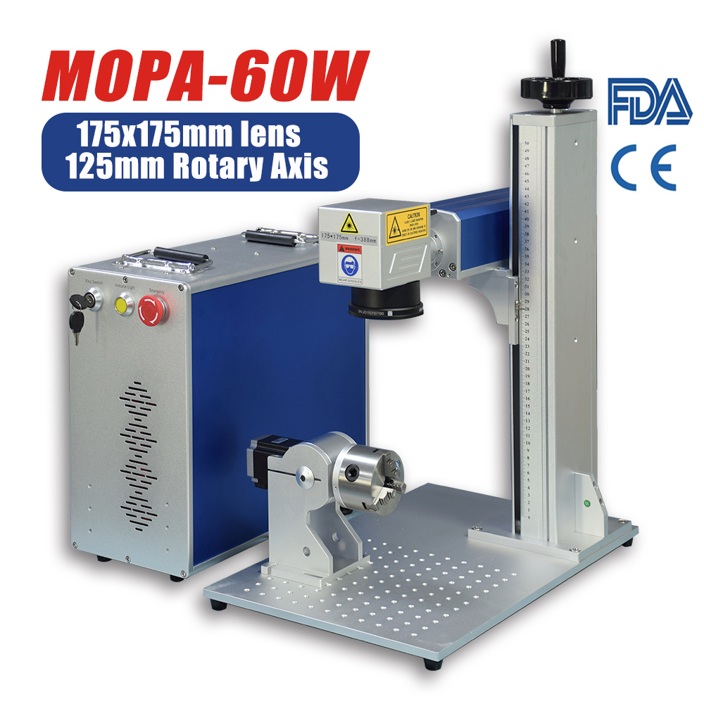 SFX MOPA Fiber laser machine 20W/30W/60W/80W/100W Mopa fiber laser ...