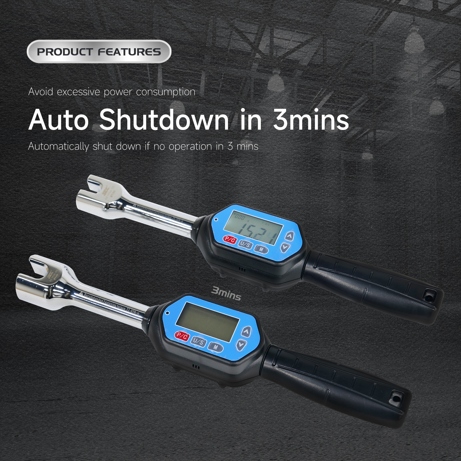 SFX Digital Torque Spanner Wrenches for BT40 Pull Studs Achieve High ...