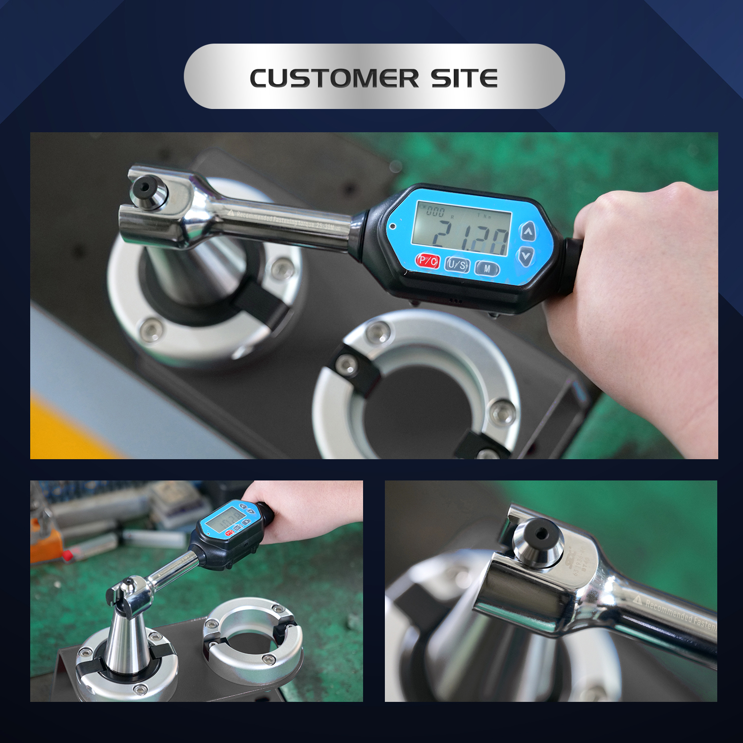 SFX Digital Torque Spanner Wrenches for BT40 Pull Studs Achieve High ...