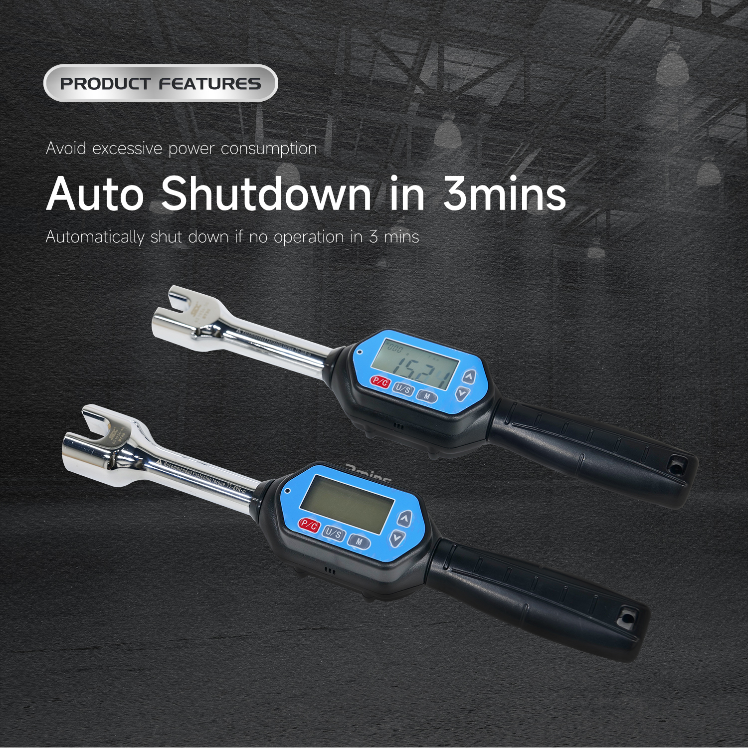 SFX BT50 Pull Studs Digital Torque Spanner Wrenches Achieve High Precise