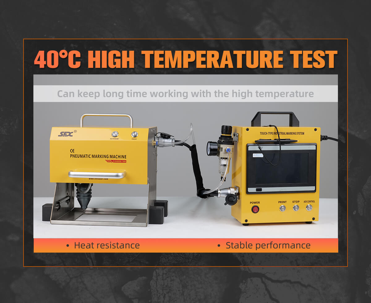 100W Pneumatic Marking Machine Enhanced Type 150*80MM Marking Range