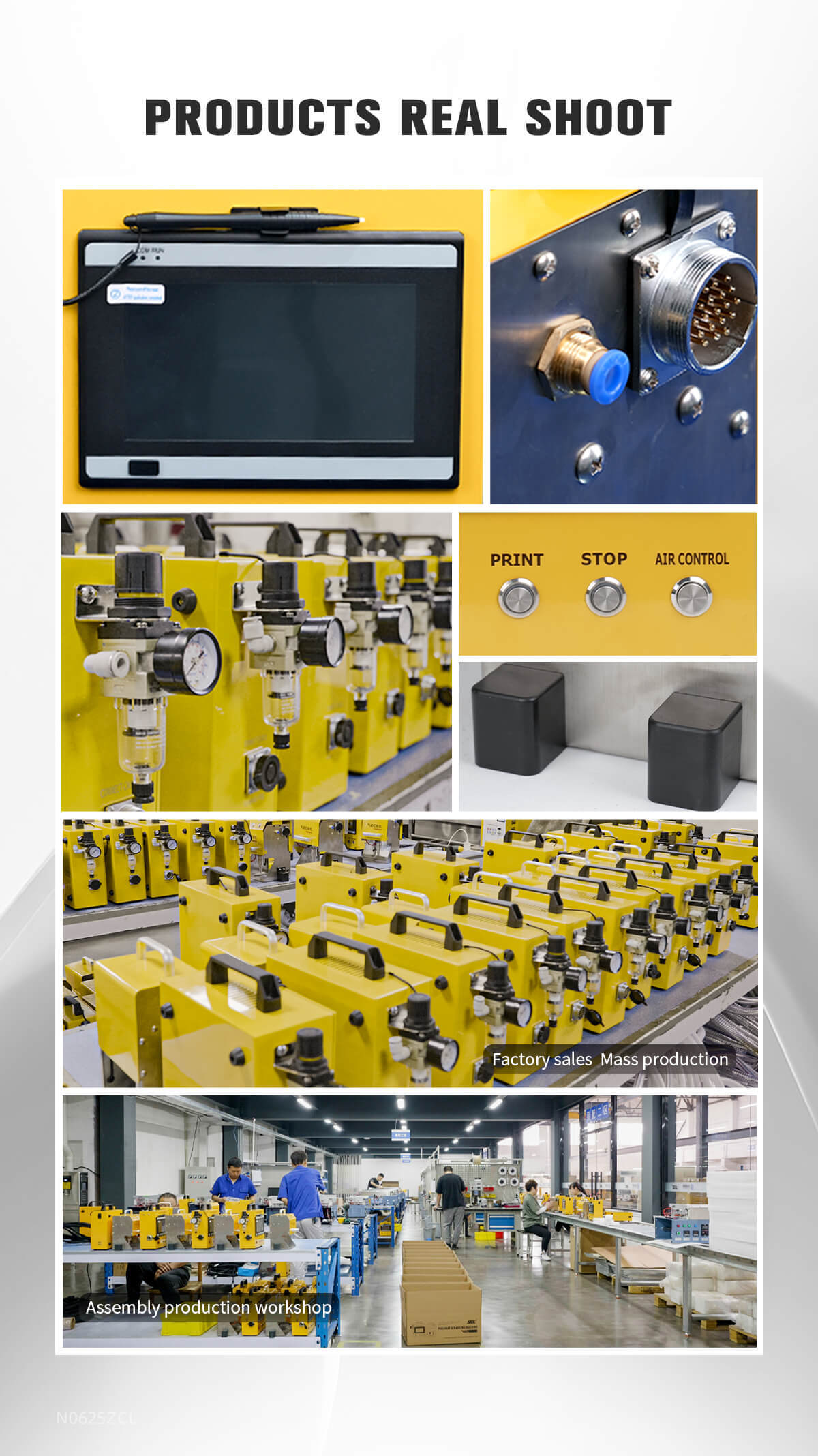 100W Pneumatic Marking Machine Enhanced Type 150*80MM Marking Range