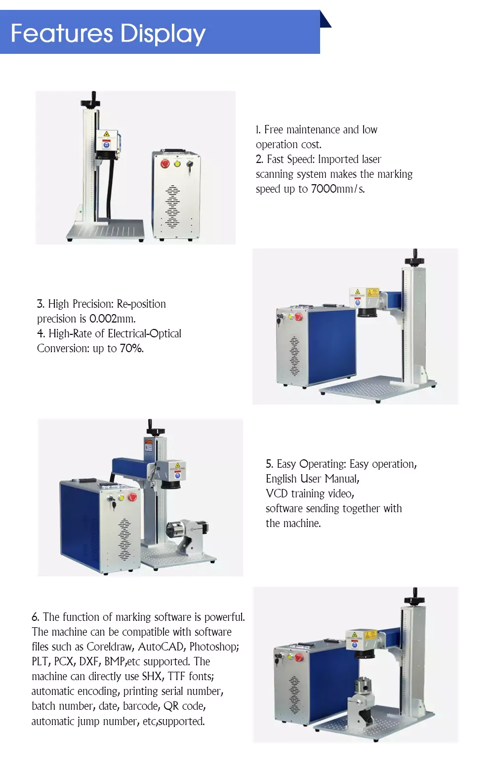SFX Engraver 50W JPT Fiber Laser Engraver 175x175mm Lens and 100mm ...
