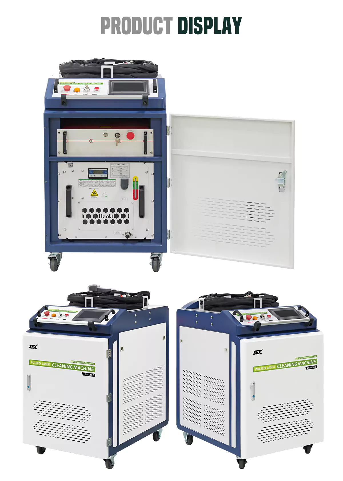 SFX 300W Pulse Laser Cleaning Machine Graffiti Cleaning Rust Removal ...