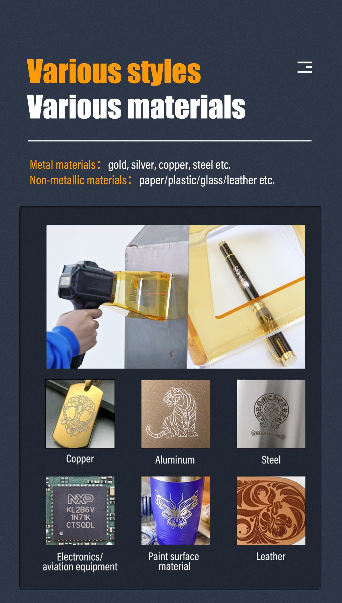 SFX 30W Portable Handheld Fiber Laser Engraving Machine Rechargeable ...