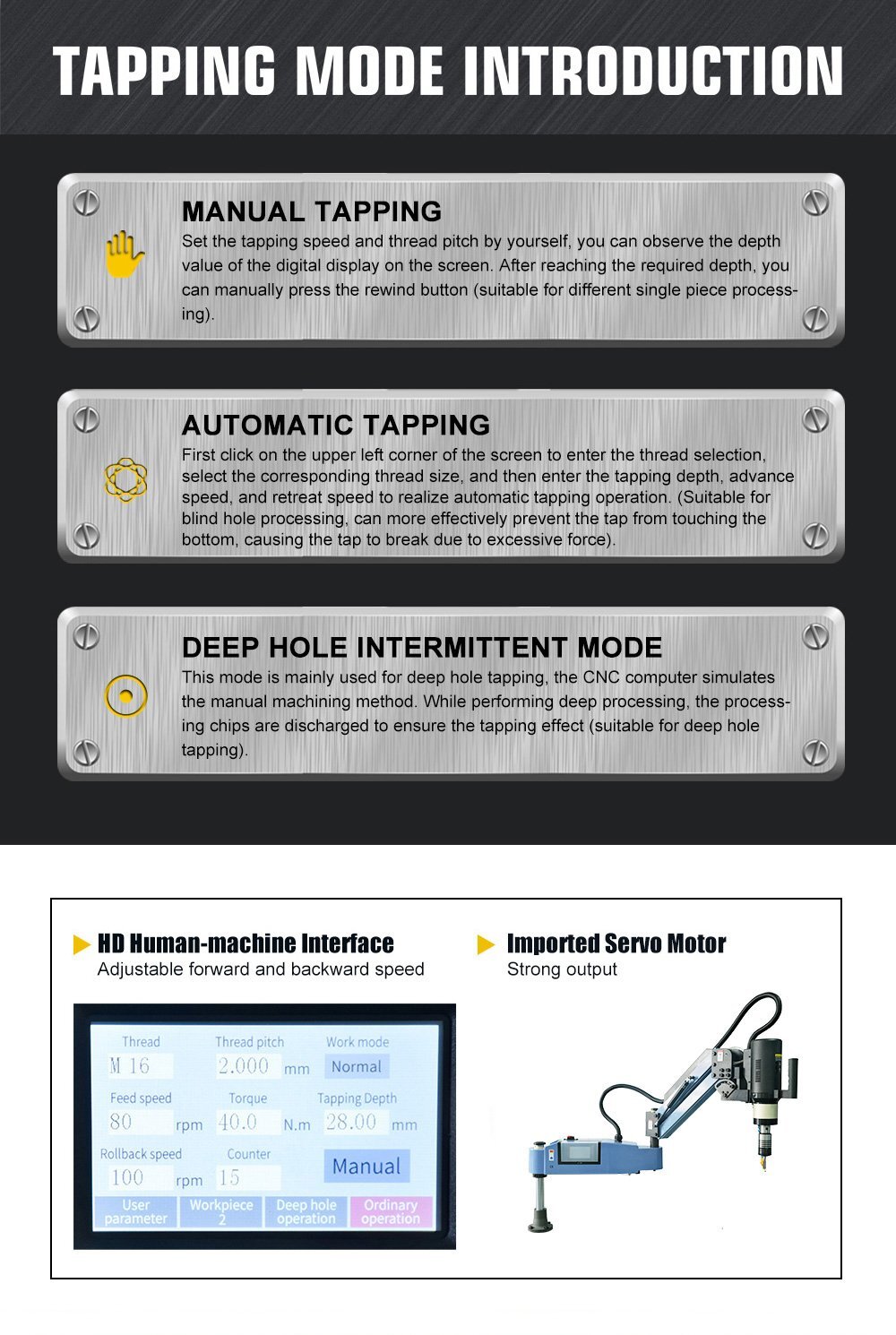 M30R Automatic Oil Sprayer Tapping Machine with Electric Servo ...