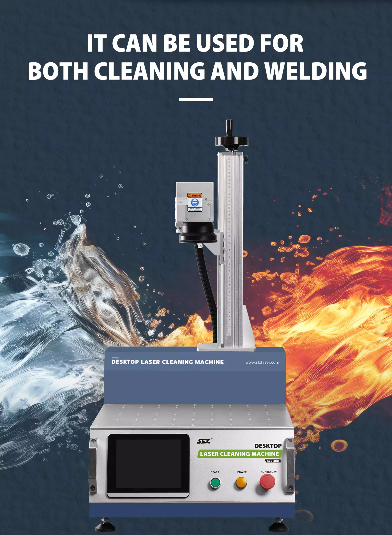 Desktop Laser Cleaning Welding Machine For Both Fine Cleaning and ...