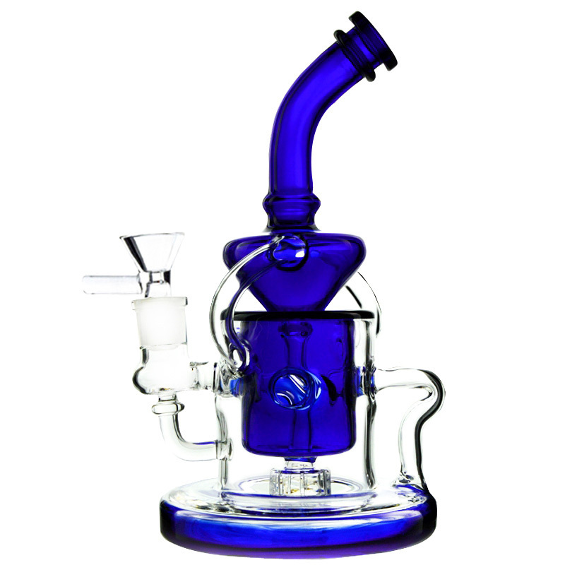 Cheap 10 Inch Tornado Cyclone Bong Turbine Perc Clear Glass Water Pipe