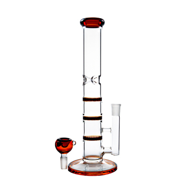 10 Inch Straight Tube Glass Bong Cheap Dab Rig W/ Showerhead Perc