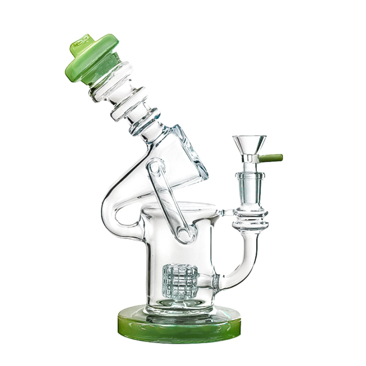 6 Inch Cheap Bong Small Sidecar Bubbler Mini Glass Water Pipe Dab Rig