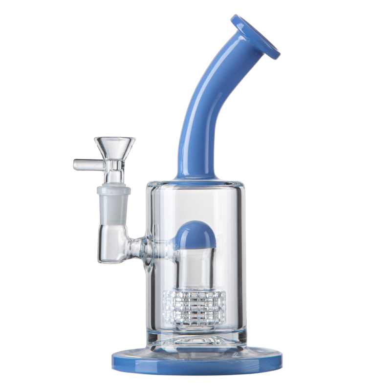 10 Inch Straight Tube Glass Bong Cheap Dab Rig W/ Showerhead Perc