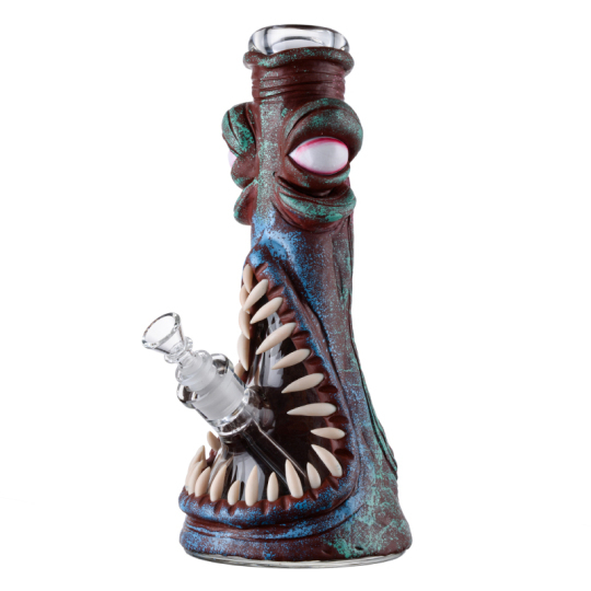 12 Inch Halloween Eyeball Monster Beaker Bong Themed Big Glass Water ...