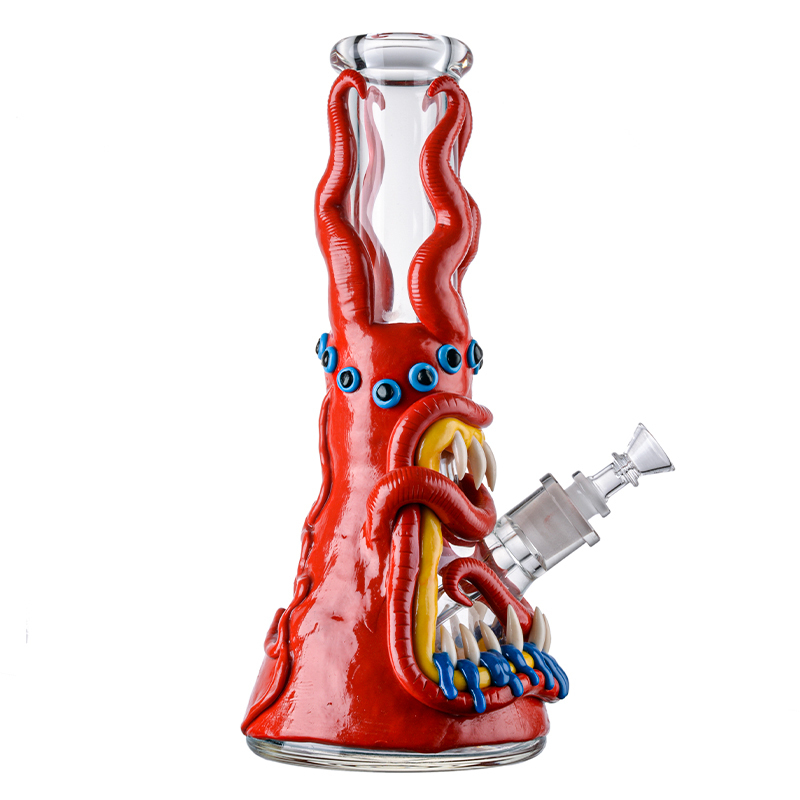 12 Inch Halloween Eyeball Monster Beaker Bong Themed Big Glass Water ...