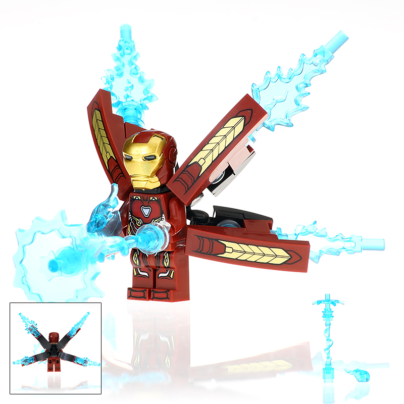 KF439A D009 Super Heroes Iron Man Building Blocks Bricks Action Figures ...