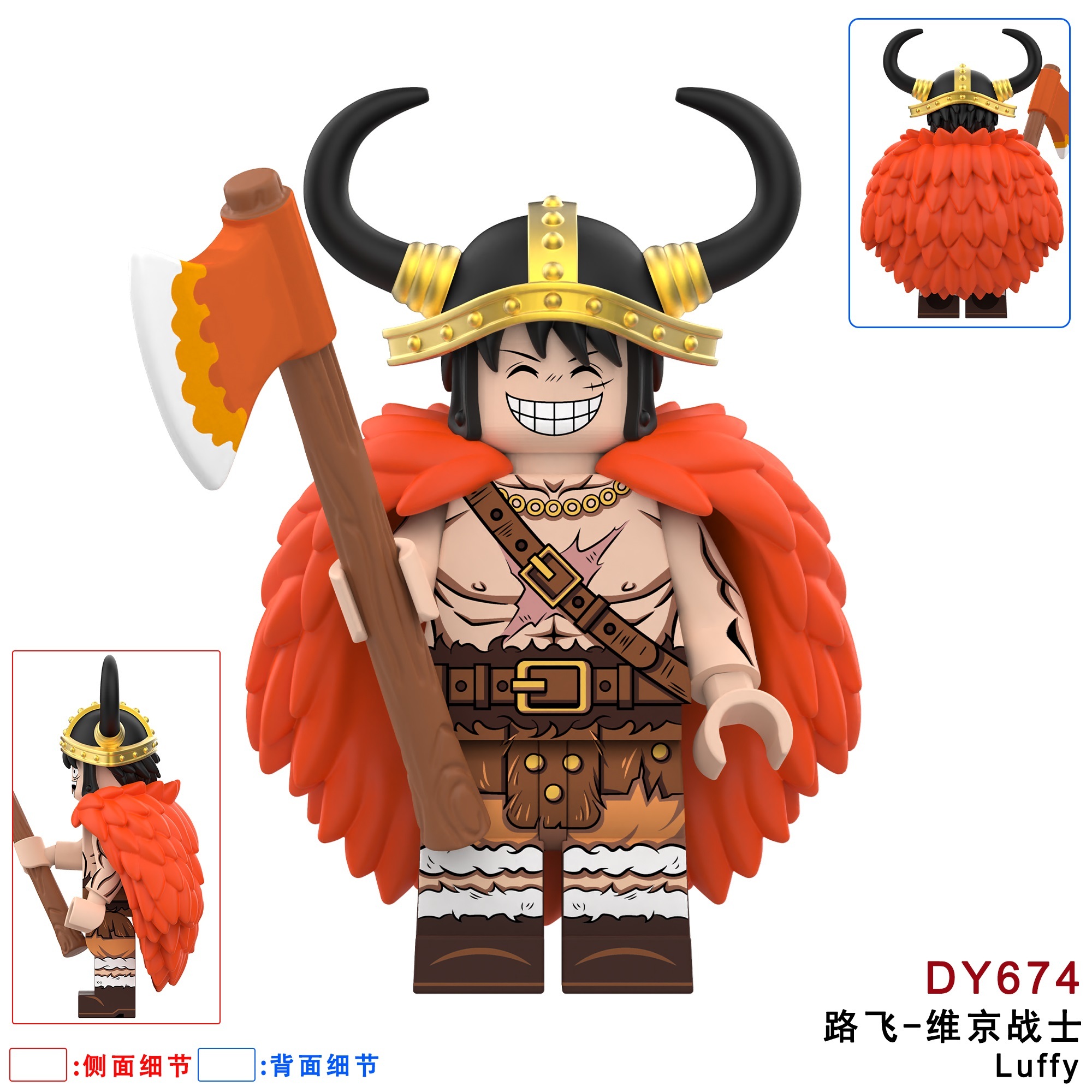 Anime Cartoon Bricks Pieces Vinsmoke Reiju Sanji Ace Mini Puzzle ...