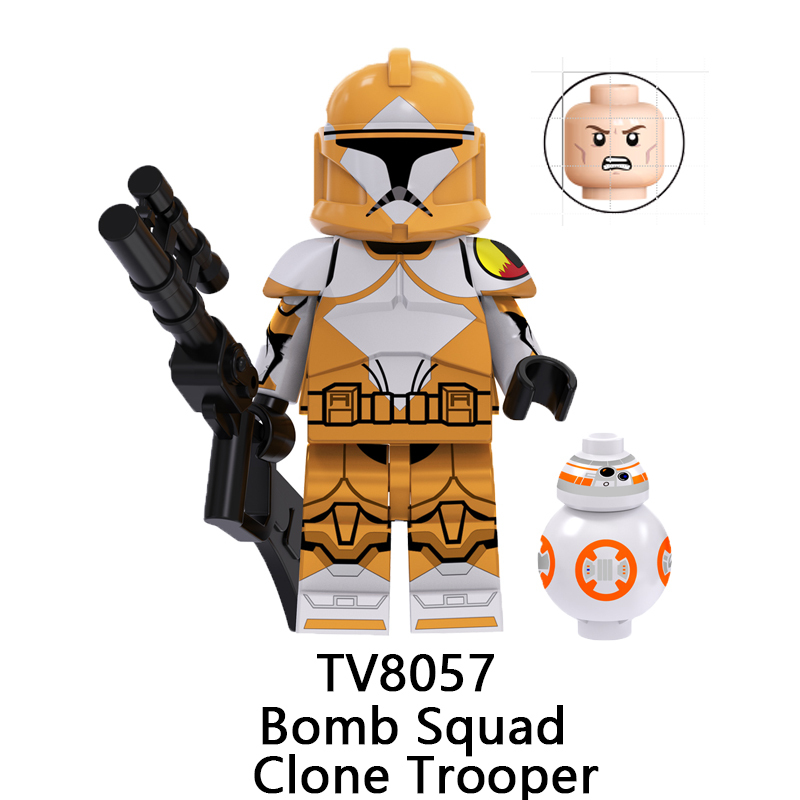 TV6108 SW Wars Model Commander Fox Ganch Bomb Clone Trooper Shadow Mini ...