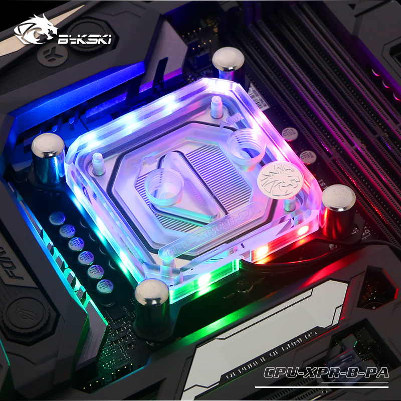 Bykski CPU-XPR-B-PA, For Intel Lga115x/2011 CPU Water Blocks, RBW Lighting System, Microwaterway ...