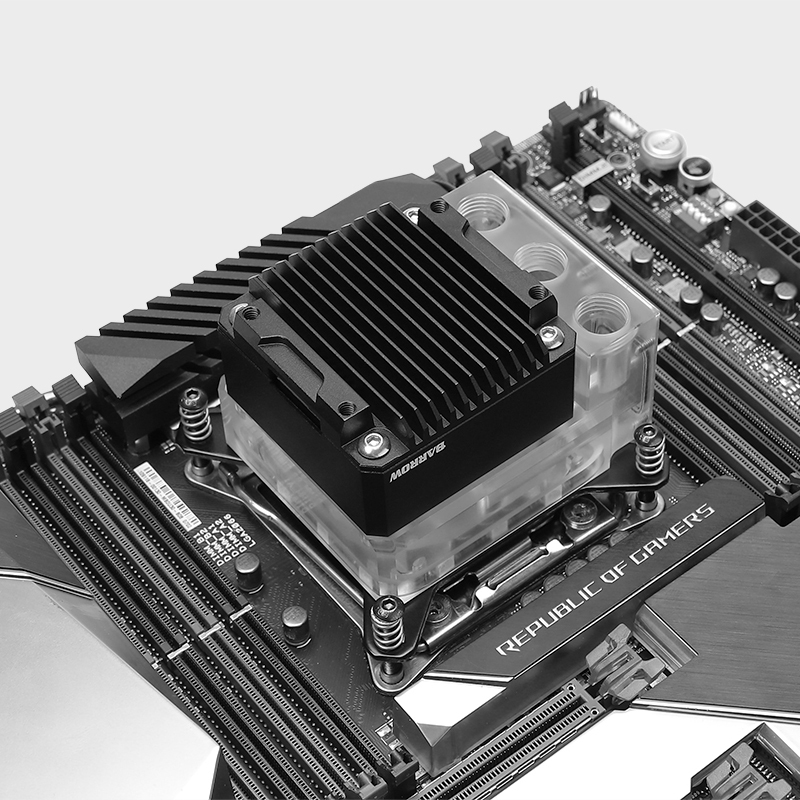 Barrowch CPU Block Pump Reservoir Three In One, 17W PWM Intelligent ...