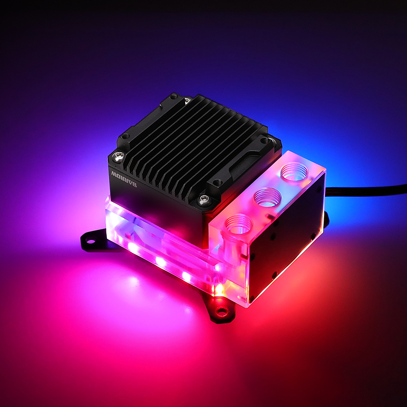 Barrowch CPU Block Pump Reservoir Three In One, 17W PWM Intelligent ...