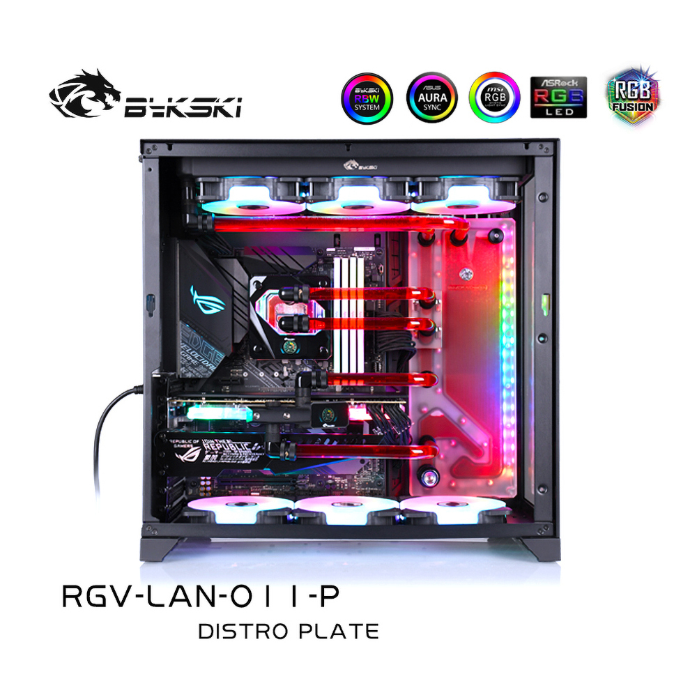 Bykski Distro Plate Kit For Lian Li PC-O11 Dynamic Case, 5V A-RGB ...