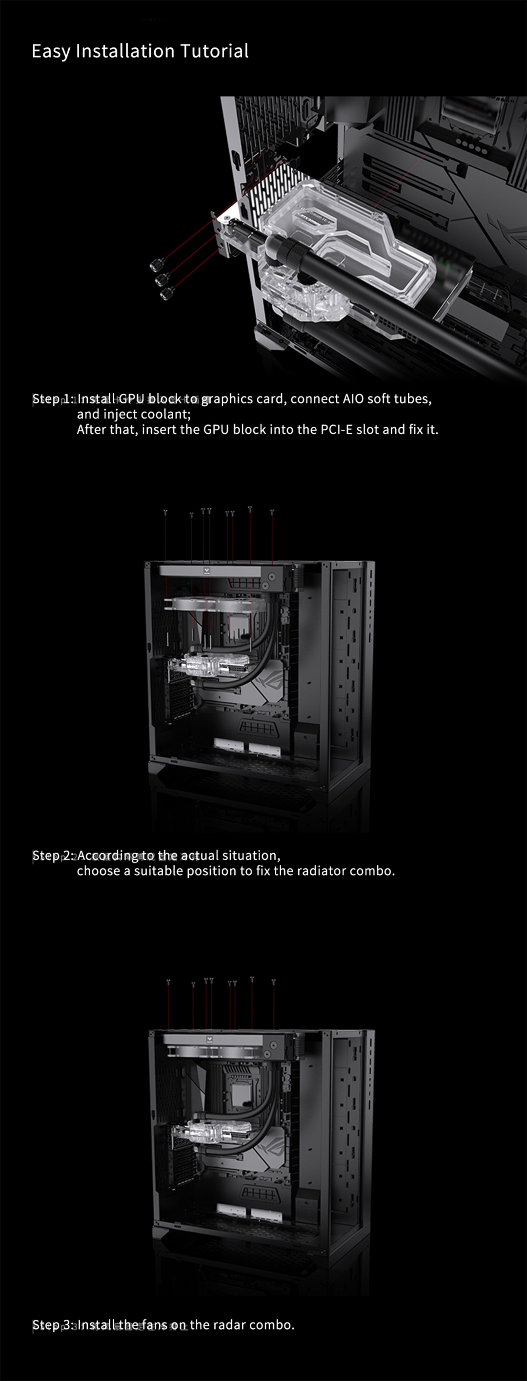 Granzon Advanced GPU/CPU Water Cooling Kit, With Bykski GPU/CPU Block ...