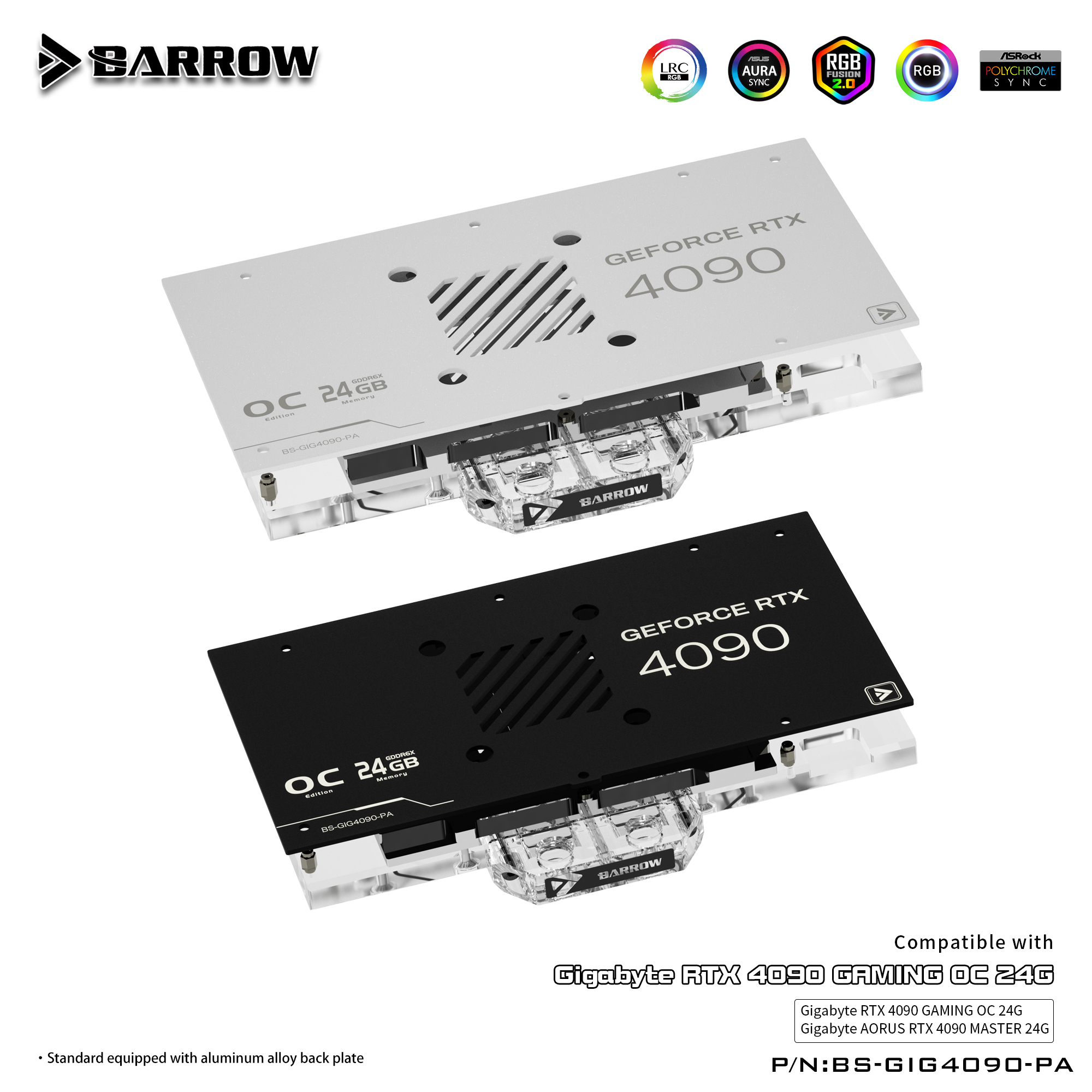 Barrow GPU Water Block For Gigabyte RTX 4090 Gaming OC 24G/Aorus RTX ...