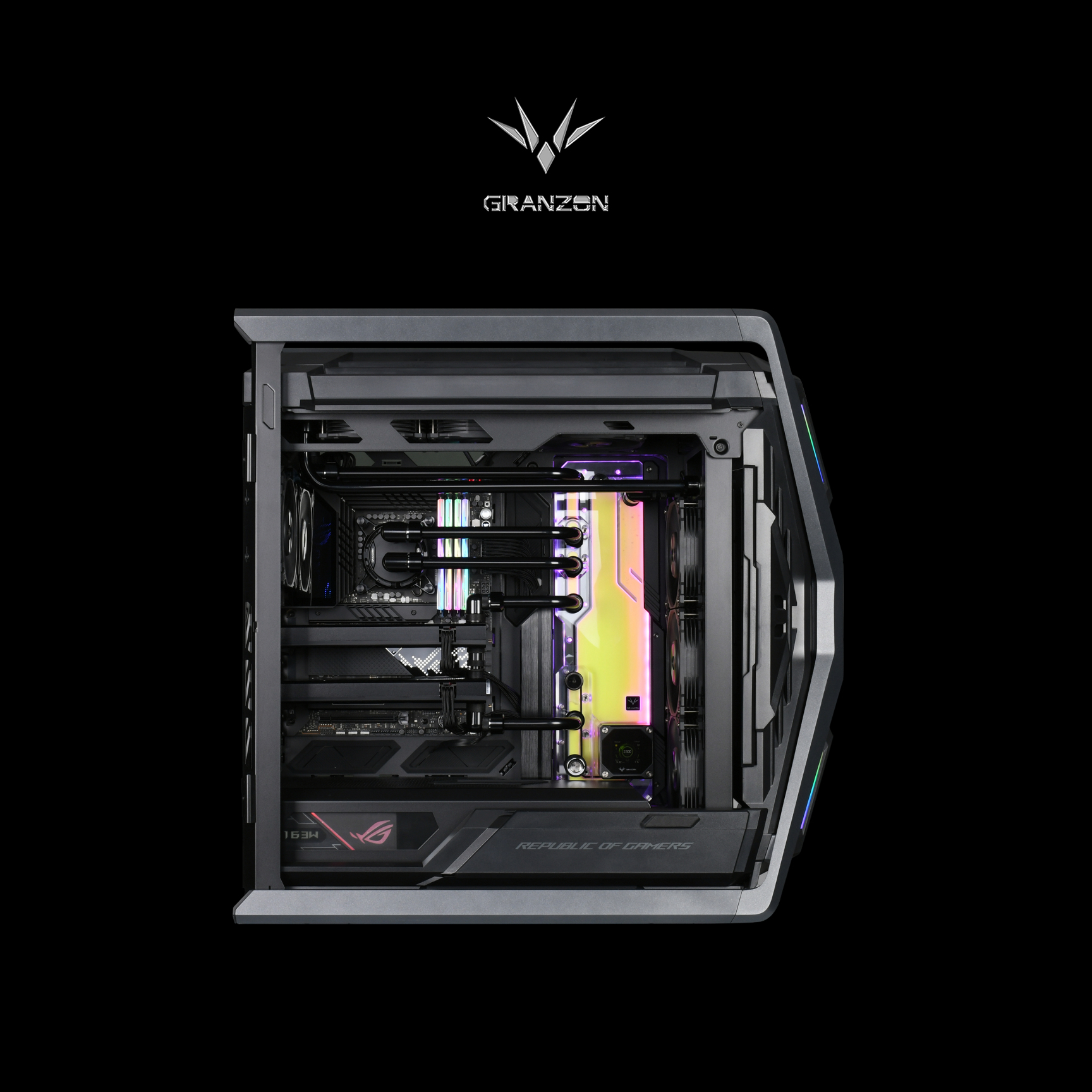 Granzon Advanced Distro Plate Kit For Asus ROG Hyperion GR701 Case, 5V ...
