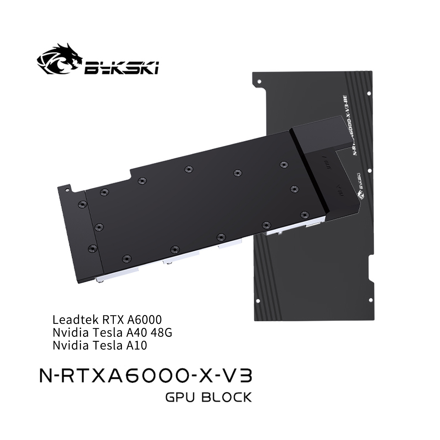 Bykski GPU Block For Leadtek RTXA6000 / Nvidia Tesla A40 48G / Nvidia Tesla A10, High Heat ...