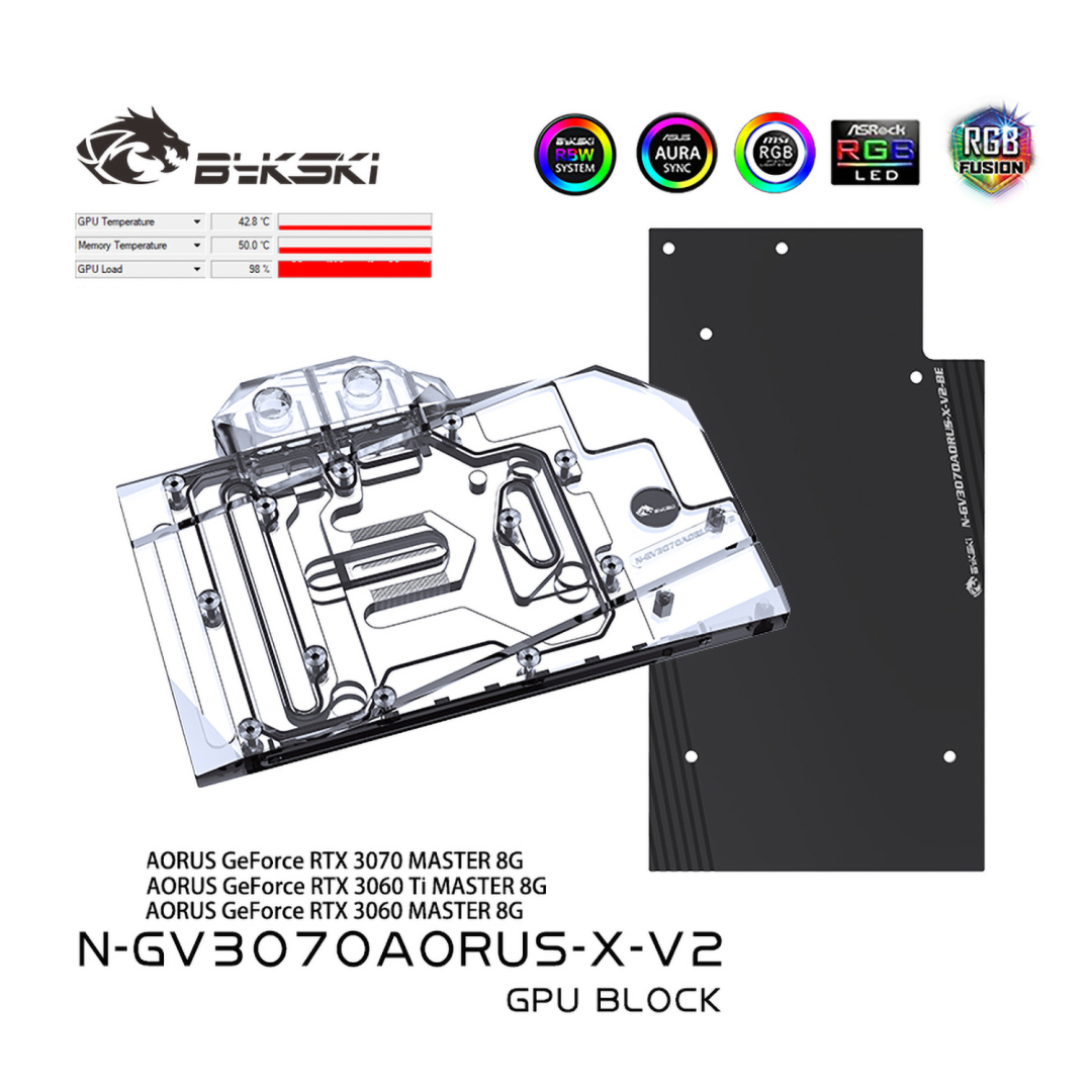 Bykski GPU Water Cooling Block For Gigabyte AORUS RTX 3 | FormulaMod